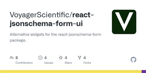 Github Voyagerscientificreact Jsonschema Form Ui Alternative