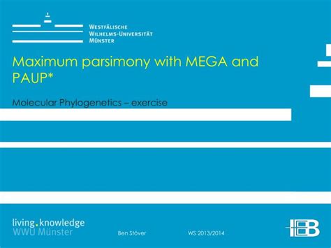 Ppt Maximum Parsimony With Mega And Paup Molecular Phylogenetics Exercise Powerpoint