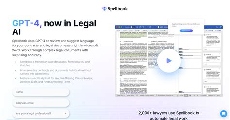 Spellbook Legal Document Wizard For Word