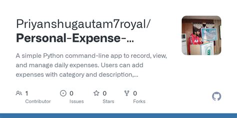 Github Priyanshugautam7royalpersonal Expense Tracker Cli App By