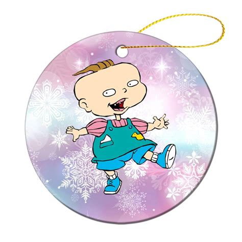 Rugrats Tommy Round Christmas Tree Hanging Decor Ceramic Xmas Ornaments