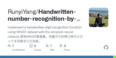 Github Runyiyang Handwritten Number Recognition By Mlp Implement A Handwritten Digit