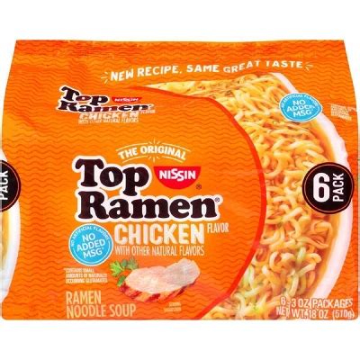Nissin Top Ramen Noodle Chicken Soup 18oz 6ct Target