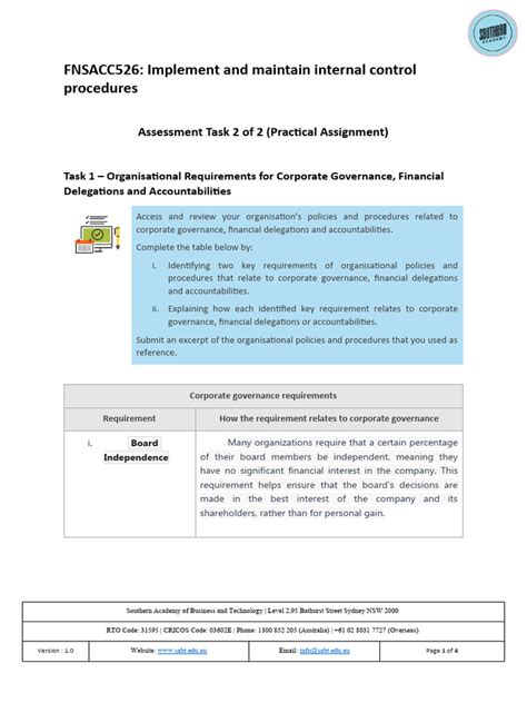 Fnsacc526 Assessment Task 2 Of 3 Practical Assignment Task 1 V10 Saroj Pdf