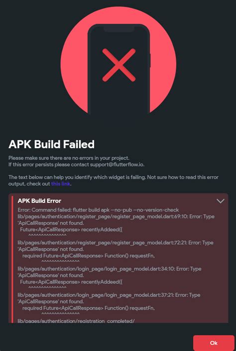 Compilation Errors Due To Missing Apicallresponse Type In Register Page Model Issue