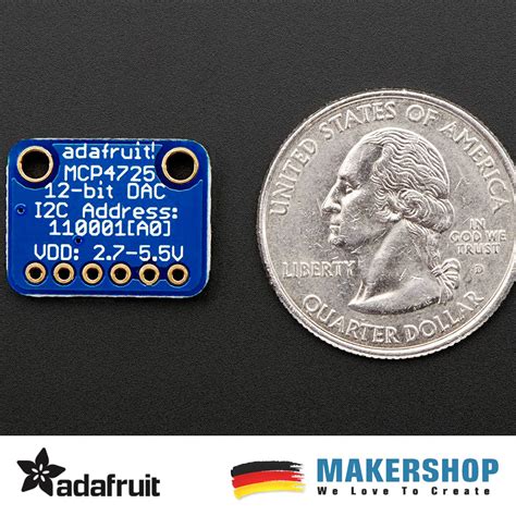 adafruit mcp4725 breakout board 12 bit dac i2c interface arduino