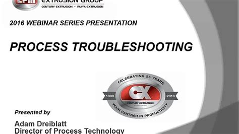 Process Troubleshooting For Twin Screw Compounding Extruders Cpm