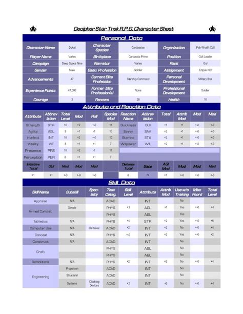 Pdf A Decipher Star Trek Rpg Character Sheet A ยท A Decipher Star Pdf A Decipher Star Trek Rpg Character Sheet A ยท A Decipher Star