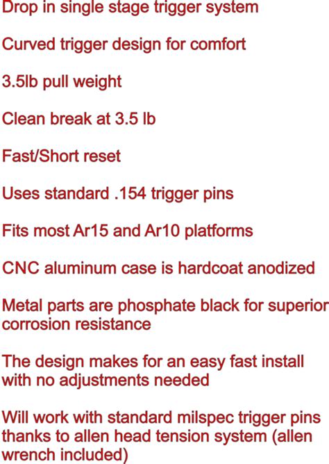 Drop In Trigger Ar Ar