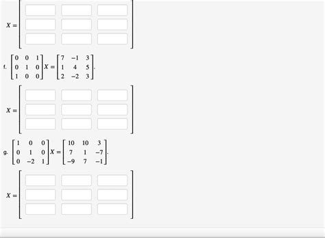 Solved 4 Points In Each Part Find The Matrix X Solving