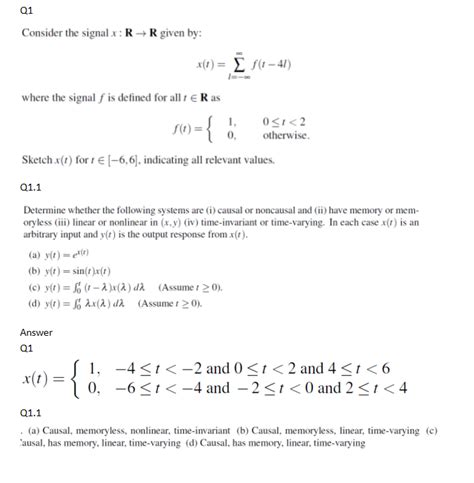 Solved Consider The Signal X RR Given By Chegg Com