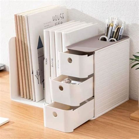 Ai Xi มัลติฟังก์ชั่ ตัวจัดระเบียบเดสก์ท็อป ประหยัดพื้นที่ ความจุมาก ขา