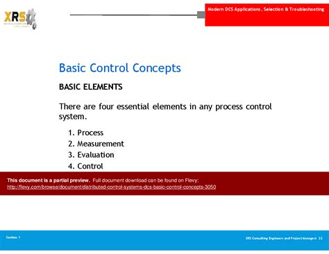 Distributed Control Systems Dcs Basic Control Concepts Ppt Slide Deck
