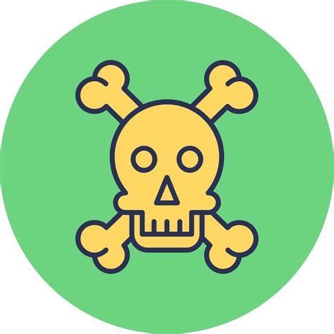 Skull And Bones Vector Icon 37416639 Vector Art At Vecteezy