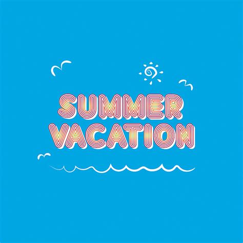 유토이미지 여름 휴가 텍스트 레이어드 디자인