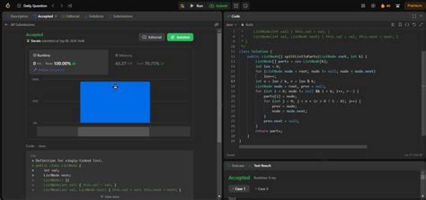 Darwin Raja Kumar R On Linkedin 100dayscodechallenge Linkedlist Listsplitting Timecomplexity
