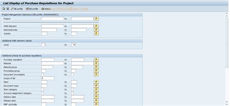 Me5j Sap Tcode Purchase Requisitions For Project