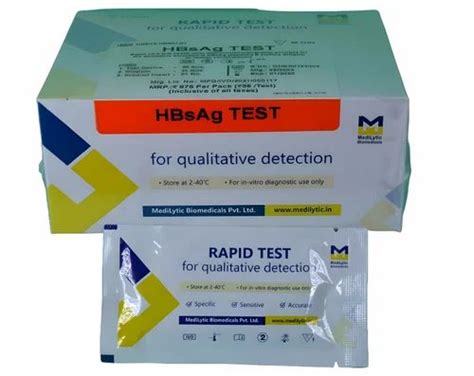 Medilytic Hbsag Test Kit At Rs 300box Daliganj Lucknow Id