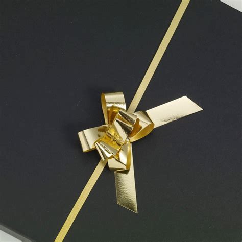 Metallic Gold Small Pull Bows Pack Of 50 Kudos Twrap
