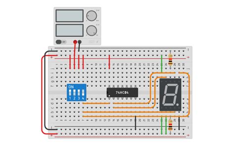 Circuit Design Odd Even Circuit Tinkercad