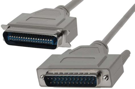 6ft Ieee 1284 Parallel Db25 Db 25 Male To Cn36 Centronics Male M M Printer Cable