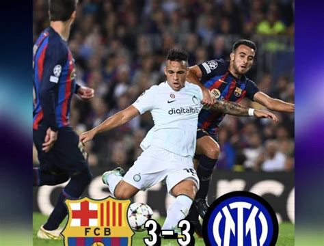 التعادل مع الإنتر يقلص حظوظ برشلونة في التأهل لثمن نهائي دوري أبطال