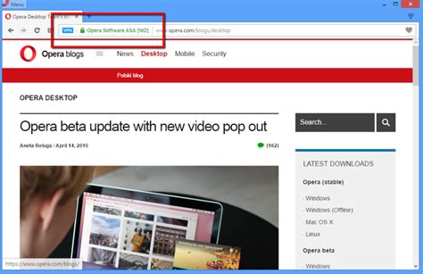 Opera Brings Built In VPN Service To Its Browser TechCrunch