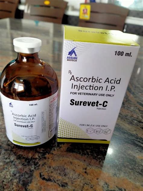 Surevet C Vitamin C Injection Ip 100 Ml 250 Mg At Rs 280box In