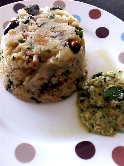 Upma And Coconut Chutney Recipe
