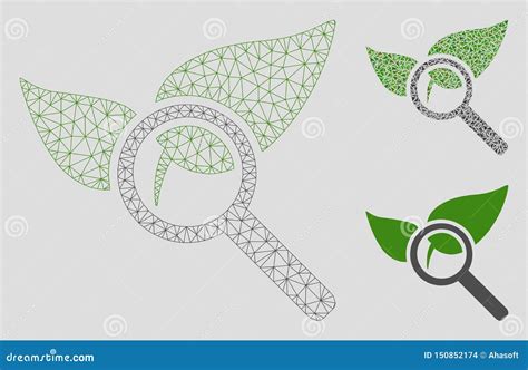 Find Herbs Vector Mesh Network Model And Triangle Mosaic Icon Stock Vector Illustration Of