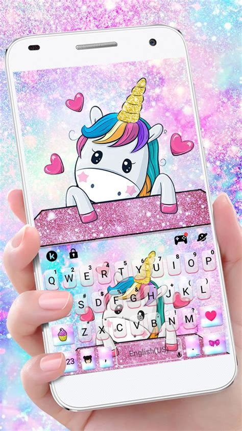 Cute Dreamy Unicorn Keyboard Background For Android Download