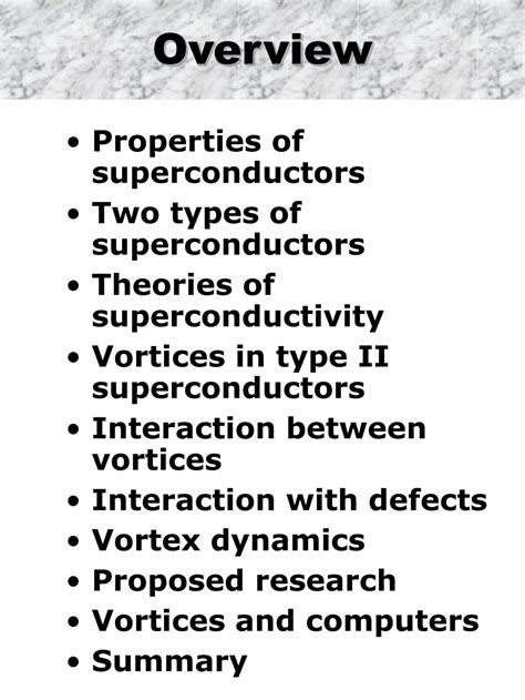 Ppt Vortex Dynamics In Type Ii Superconductors Powerpoint