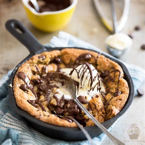 Chocolate Chip Skillet Cookie For Two • My Evil Twins Kitchen