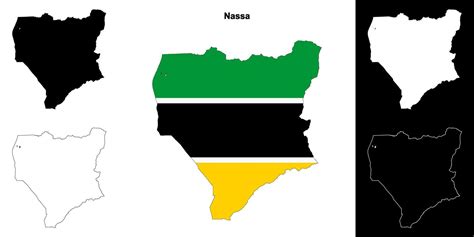 Nassa Province Outline Map Set 55035507 Vector Art At Vecteezy
