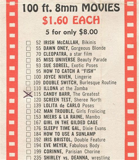Candy Barr Candy Barr The Greatest 160 100 Ft 8mm Movie