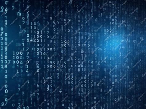Technological Background With Binary Number Premium Ai Generated Image