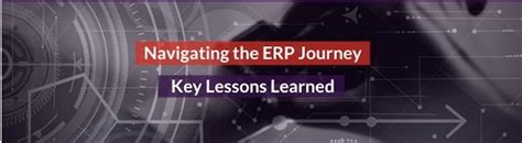 Navigating The Erp Journey Key Lessons Learned Optimum Optimum Pps