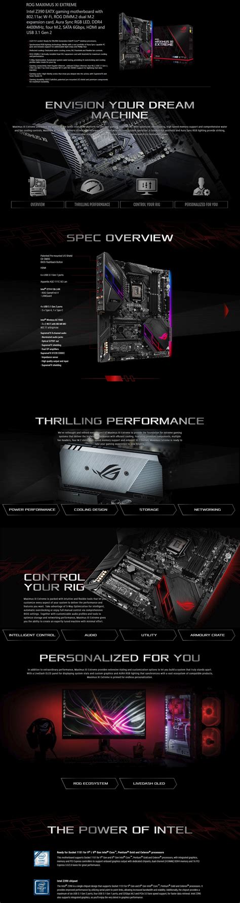 Asus Rog Maximus Xi Extreme Motherboard