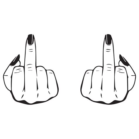 middle fingers svg fuck you svg girl power svg cricut svg fu inspire uplift