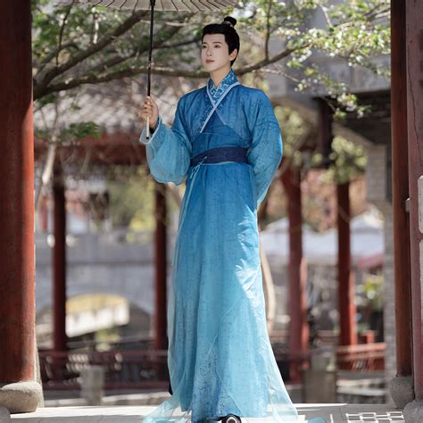 丹雅集沧溟：穿越时空的古风美男装，战国燕尾纱袍，让你一秒变古装男神！ 汉服 淘宝好物网