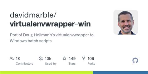 Github Davidmarblevirtualenvwrapper Win Port Of Doug Hellmanns Virtualenvwrapper To Windows