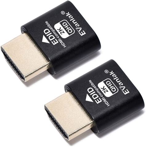 EVanlak HDMI Dummy Plug Headless Ghost Display India Ubuy
