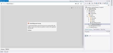xamarin android designer not working stack overflow