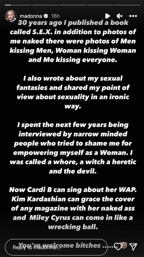 沒有這本SEX的百無禁忌今天就沒有這些女明星的所向披靡瑪丹娜說Cardi B 和金卡黛珊能夠有今天都要道謝 L DOPE