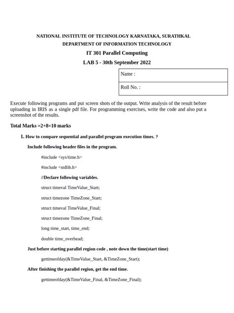 It301 Lab Exercise 5 Pdf Computer Engineering Software