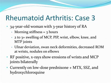 Ppt Evaluation And Management Of Rheumatoid Arthritis Powerpoint
