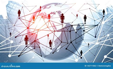Global Connectivity Concept With Worldwide Communication Network