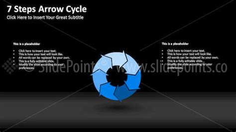 Arrow Cycles PowerPoint Premium PowerPoint Editable Templates E Shop