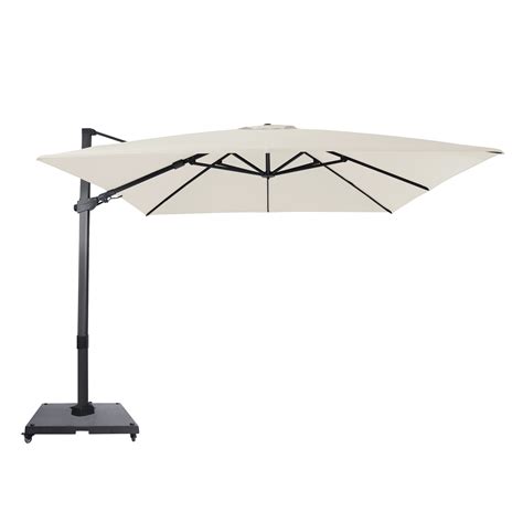 Axi Apollo Premium Parasol Déporté 300 X 300 Cm Avec Pied à Roulettes