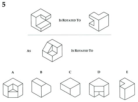 Example Question From Purdue Spatial Visualization Test Rotation Download Scientific Diagram